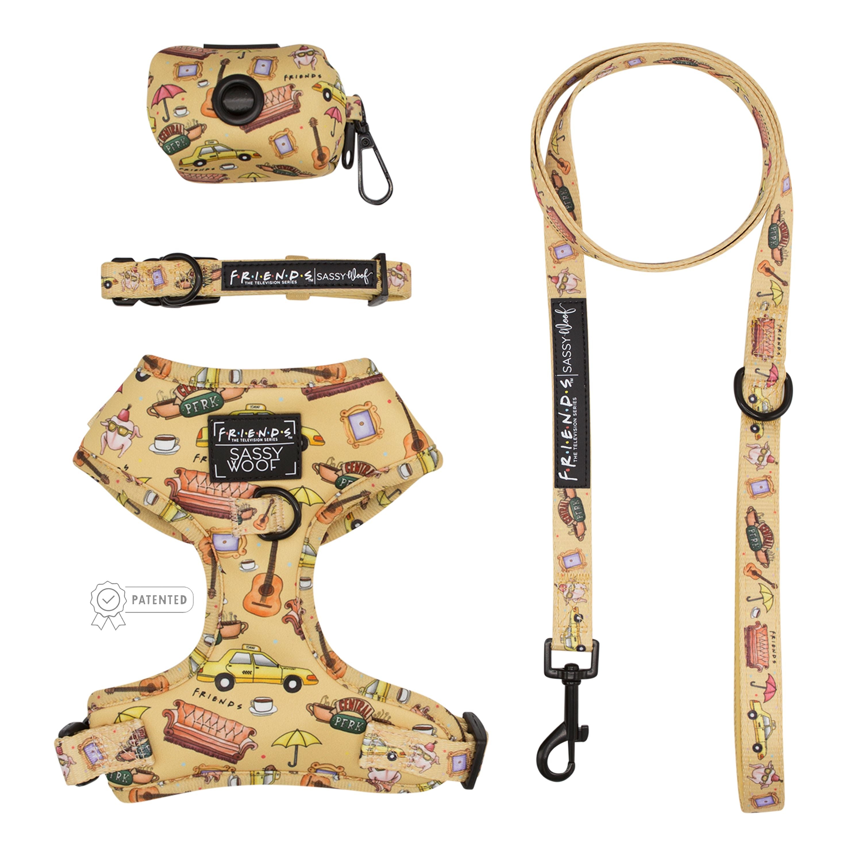 Dog Four Piece Bundle - Friends™ (Yellow) | Sassy Woof Product