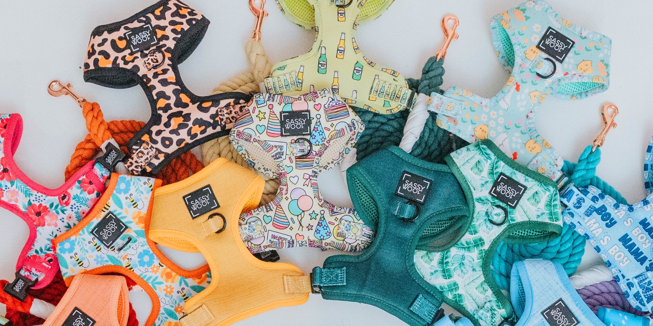 Adjustable Harnesses - Non-Licensed | Sassy Woof Collection