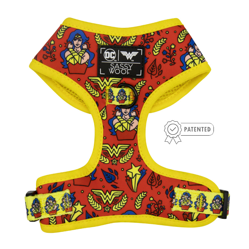 Dog Adjustable Harness - Wonder Woman™ | Sassy Woof Product