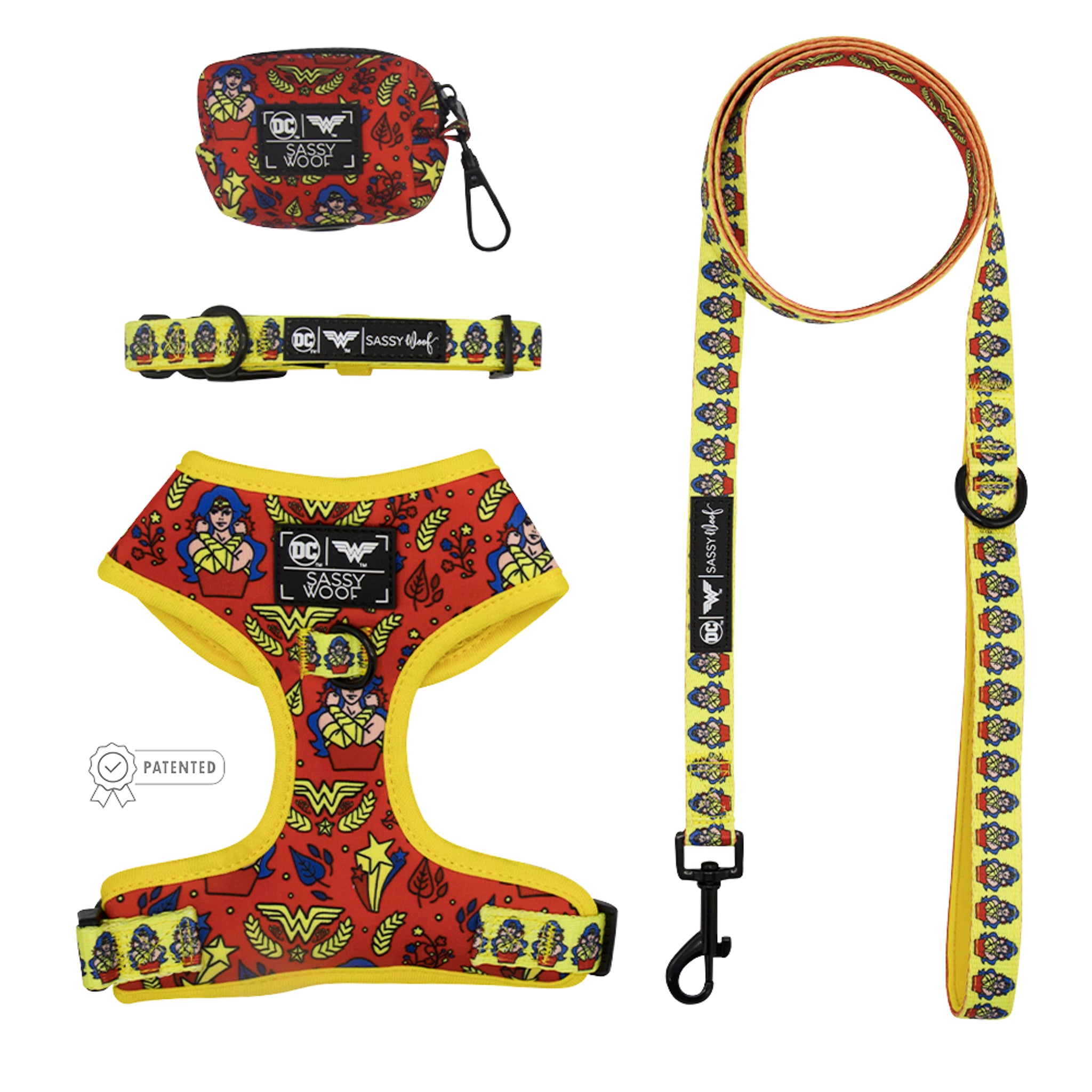 Dog Four Piece Bundle - Wonder Woman™ | Sassy Woof Product