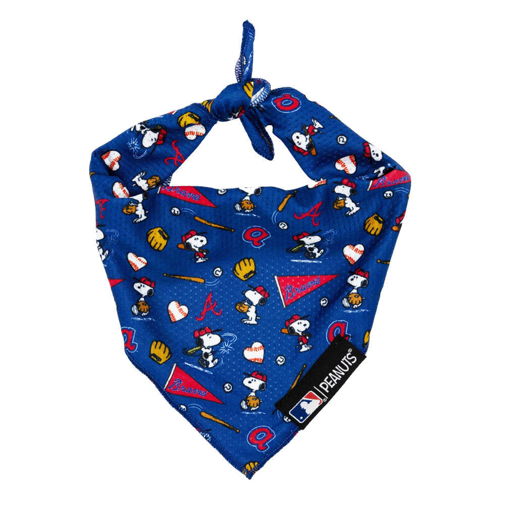 Dog Bandana - MLB™ x Peanuts™ Atlanta Braves™ | Sassy Woof Product