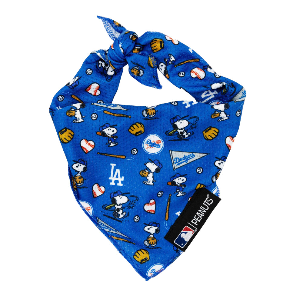 Dog Bandana - MLB™ x Peanuts™ Los Angeles Dodgers™ | Sassy Woof Product