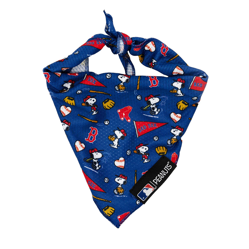 Dog Bandana - MLB™ x Peanuts™ Boston Red Sox™ | Sassy Woof Product