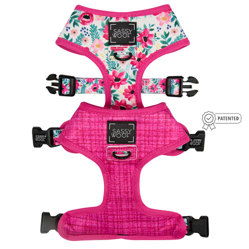 Dog Reversible Harness - Floral Frenzy | Sassy Woof Product