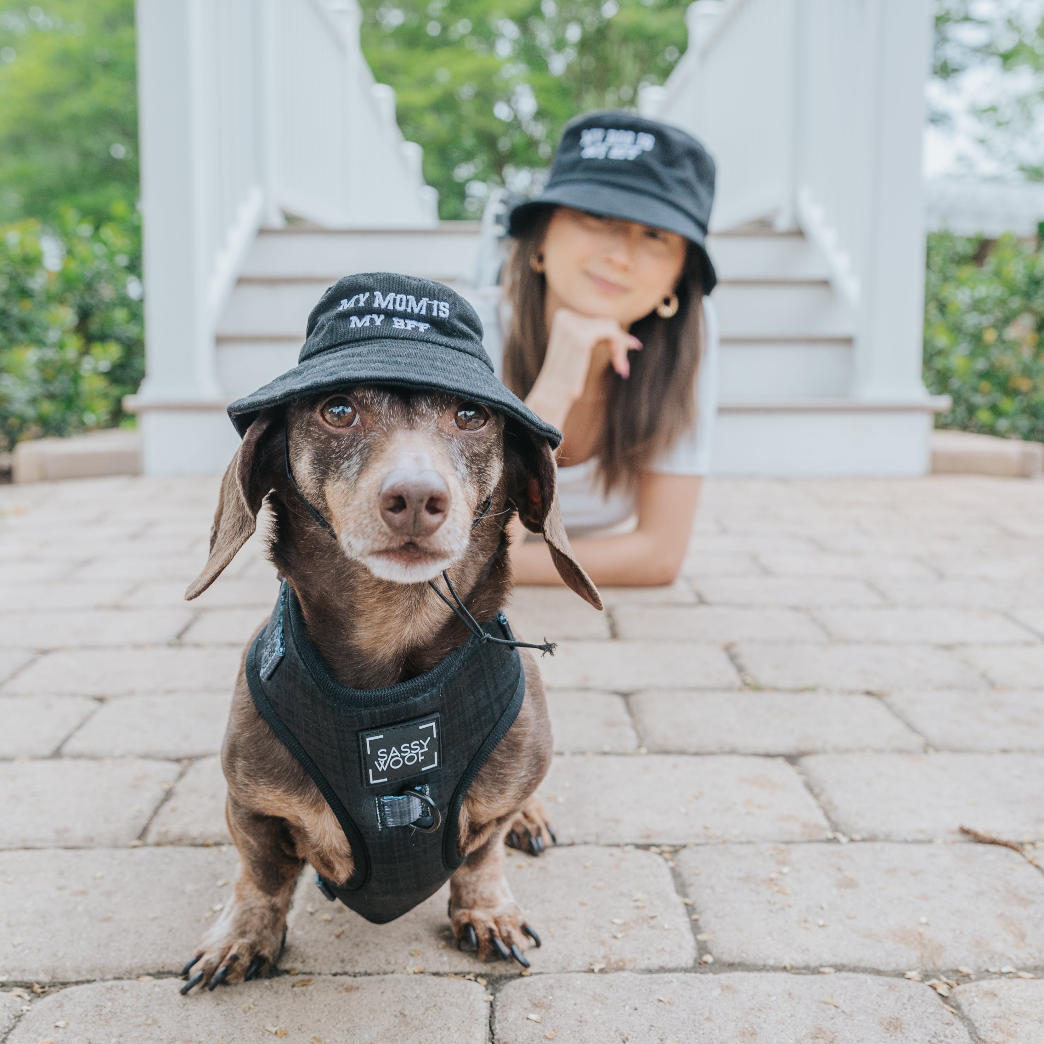 Dog Bucket Hat - My Mom is my BFF | Sassy Woof Product