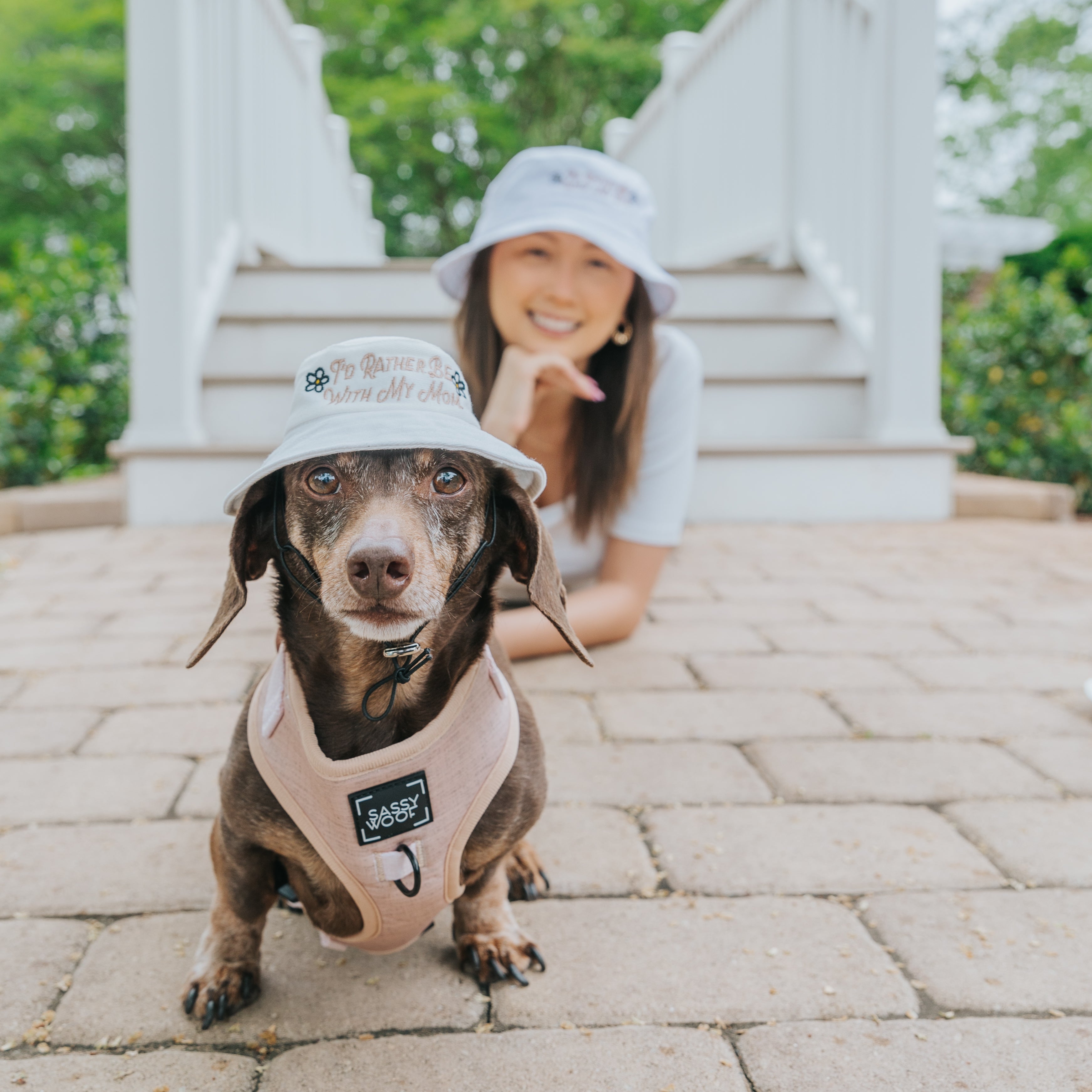 Dog Bucket Hat - I'd Rather Be With My Mom | Sassy Woof Product