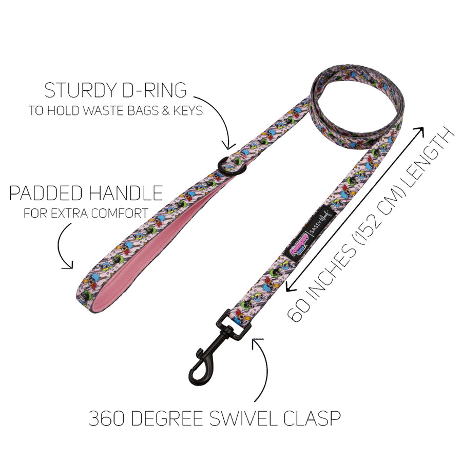 Dog Leash - The Powerpuff Girls™ (Pink) | Sassy Woof Product