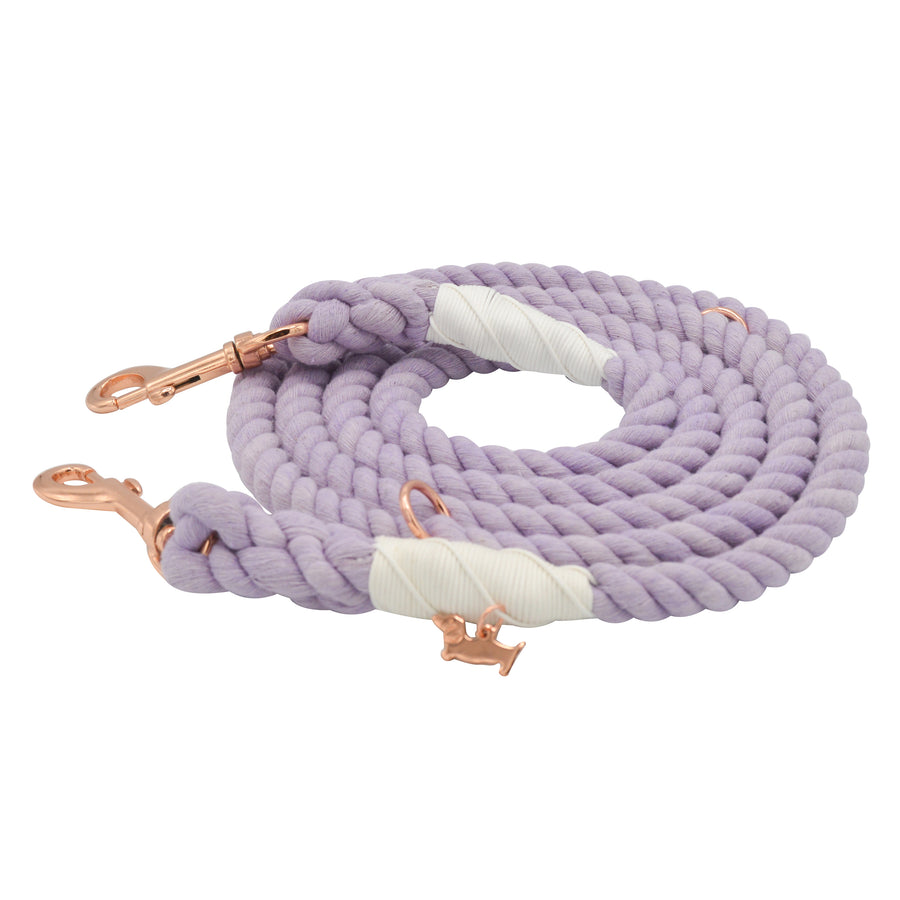 Hands Free Rope Leash - Lavender | Sassy Woof Product