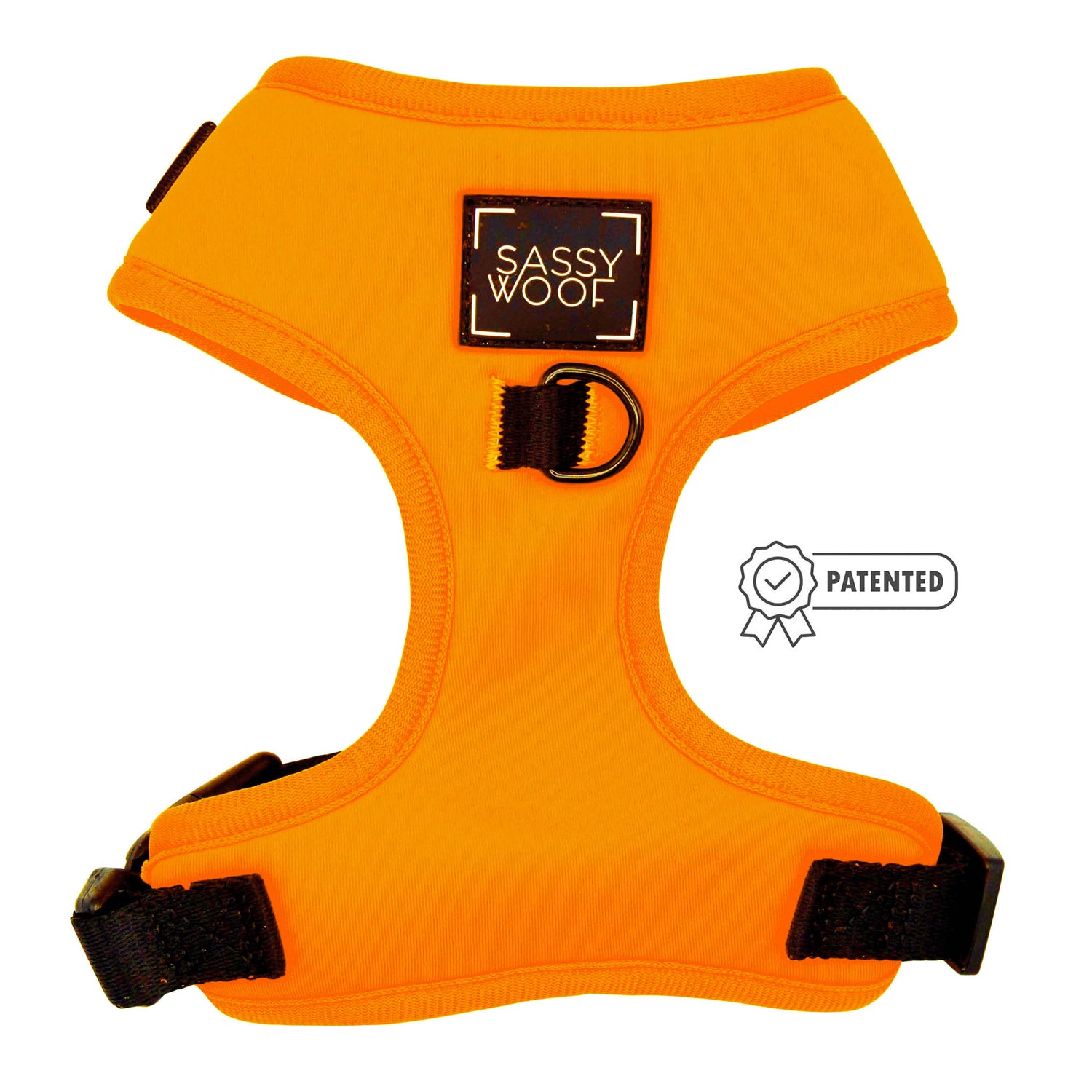 Dog Adjustable Harness - Neon Orange | Sassy Woof Product