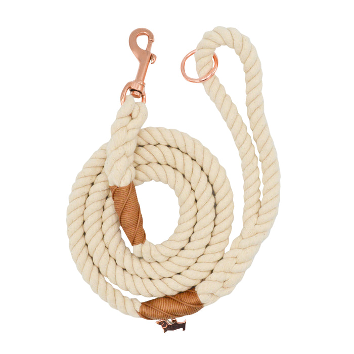 Dog Rope Leash - Natural | Sassy Woof Product
