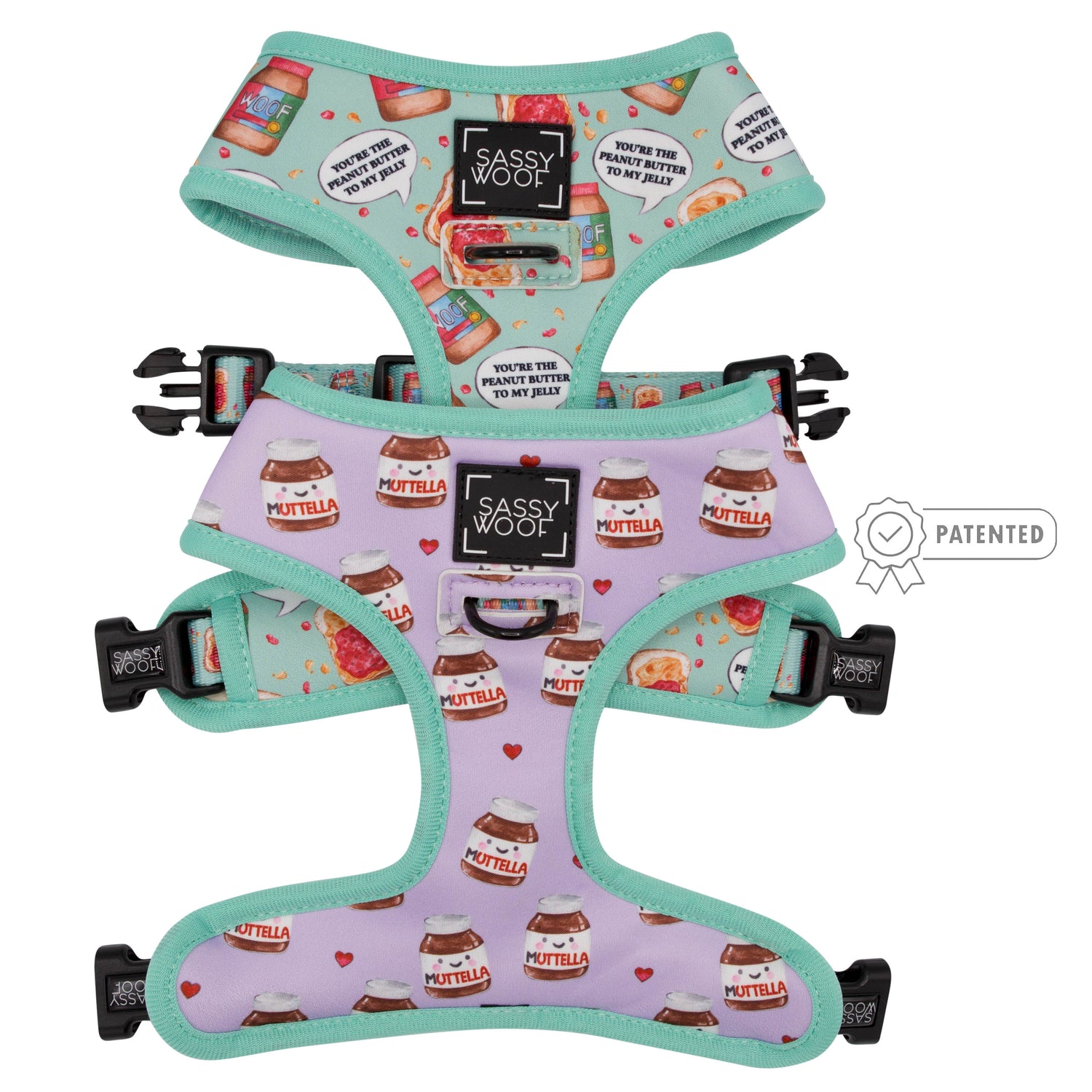 Dog Reversible Harness - Spread the Love | Sassy Woof Product
