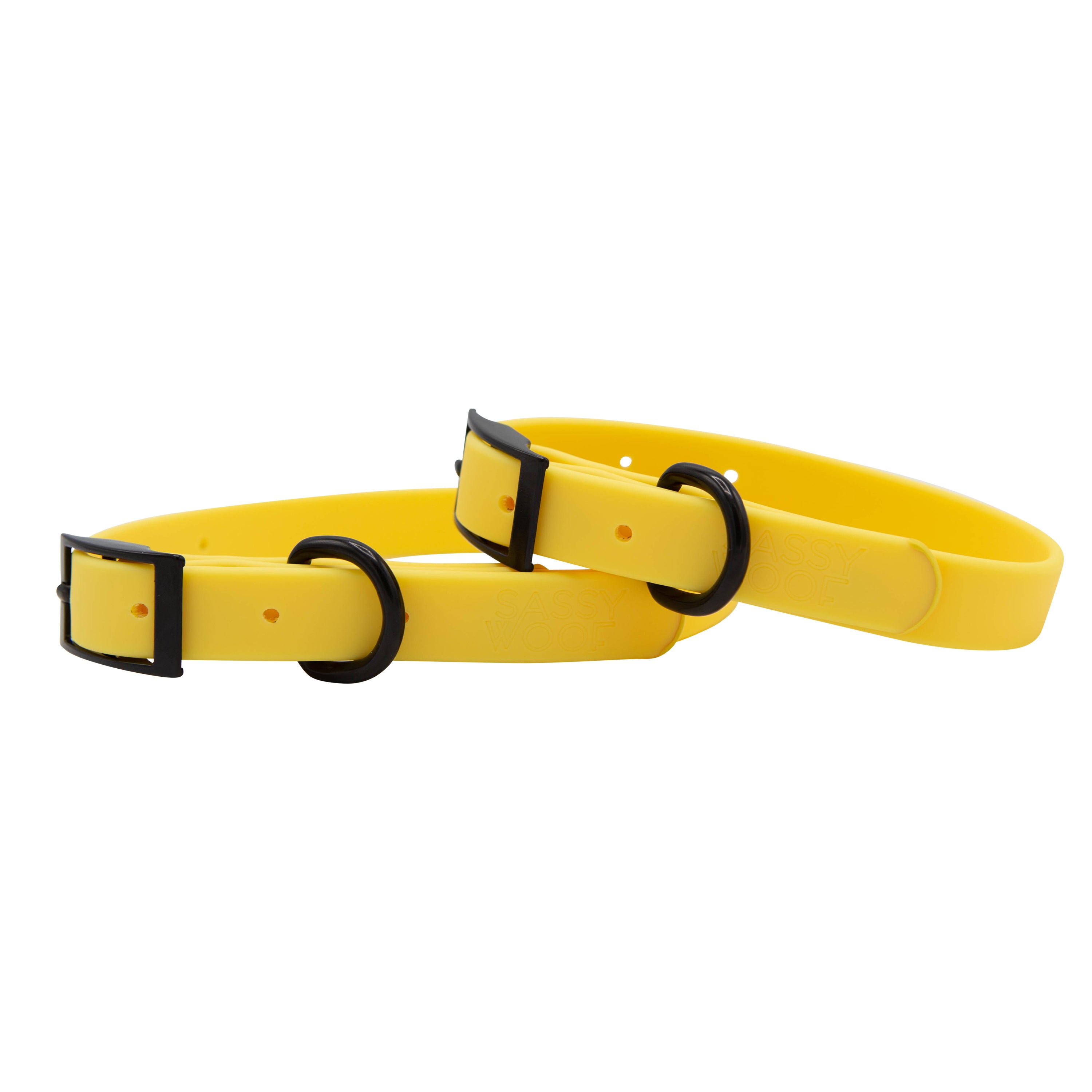 Dog Waterproof Collar - Yellow | Sassy Woof Product